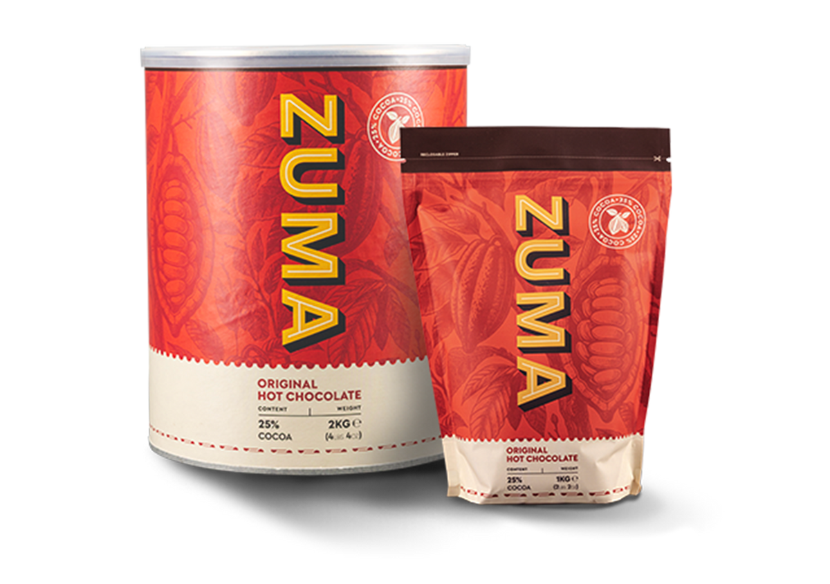 Zuma Original Hot Chocolate Powder (1kg) – Little Fin Coffee Roastery Ltd